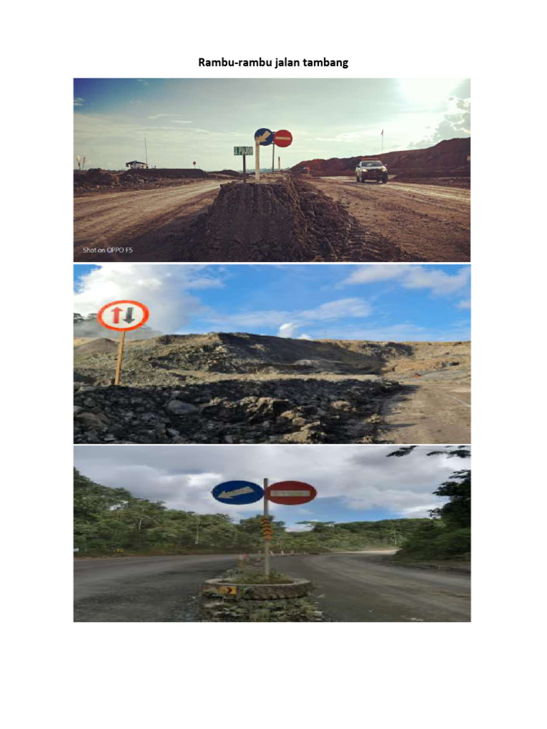 XIII.12 Rambu-Rambu Jalan Tambang | PDF