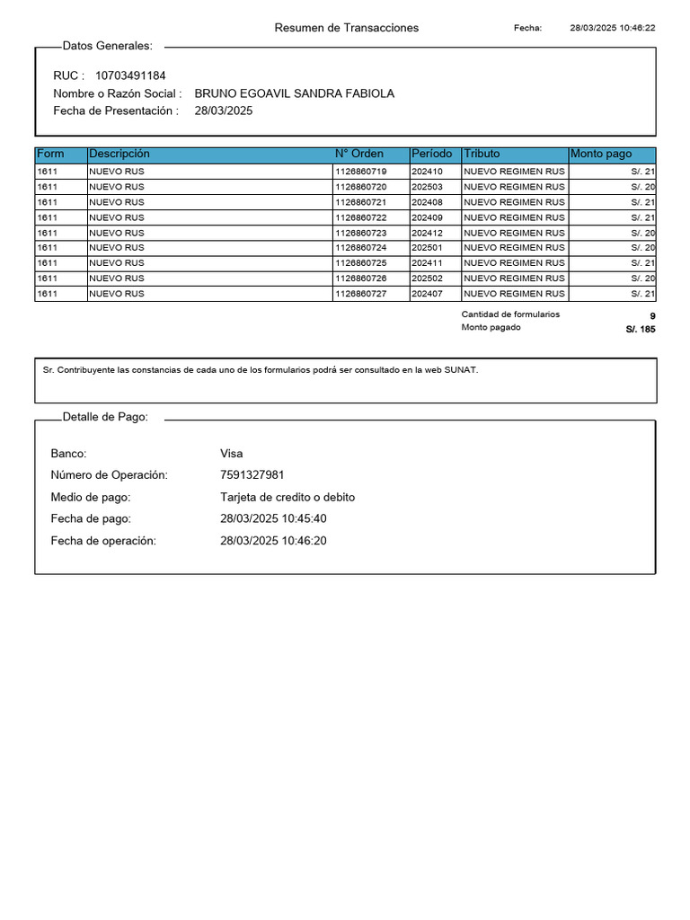 Resume N Trans Acci Ones | PDF