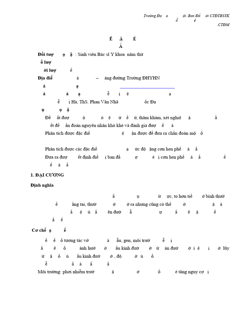 CBA3.S3.5.MD - Tiếp cận khò khè | PDF