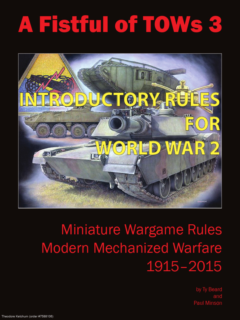 A Fistful of TOWs 3-Free Introductory Rules (WW2) | PDF | Armoured ...