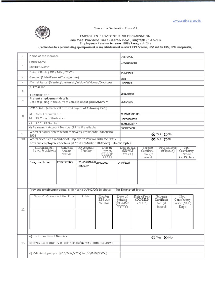 Statutory Forms (IND) - POL - 0.5 | PDF