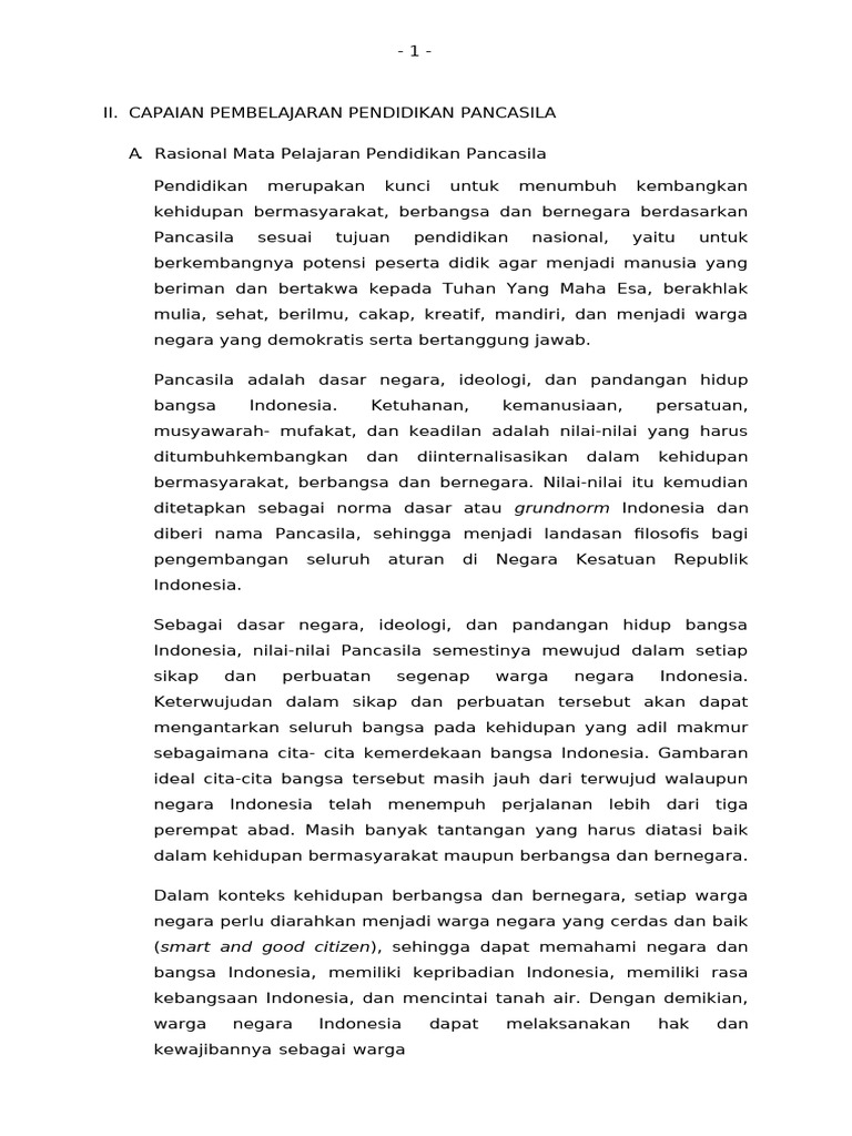 CP Pend Pancasila SDN Kalibata 04 | PDF