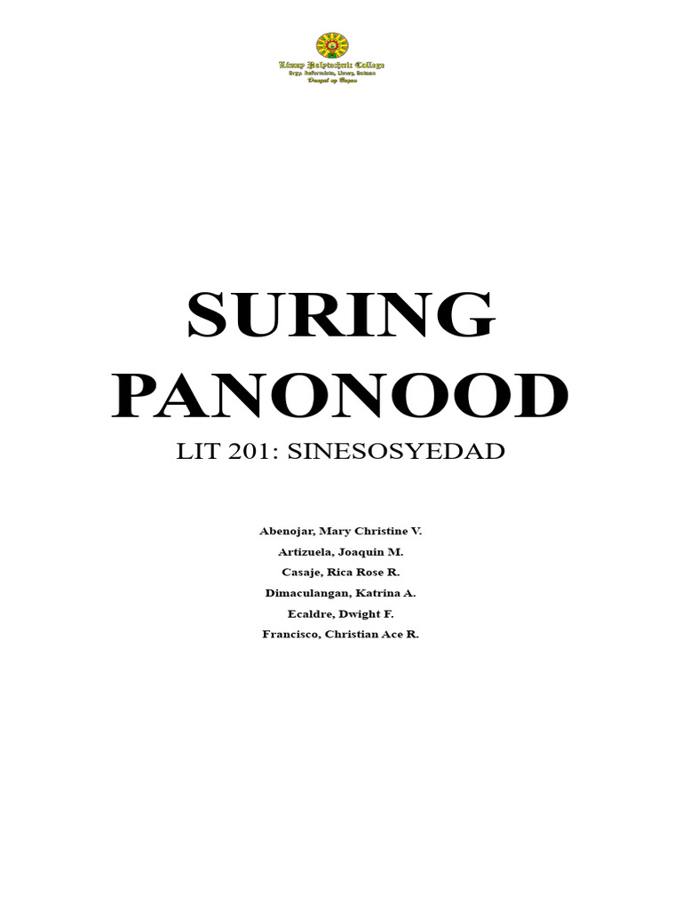 SURING PANONOOD 2 | PDF