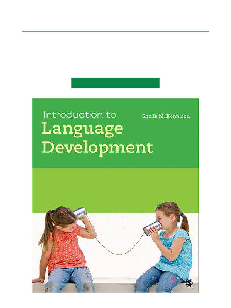 Introduction To Language Development - 1st Edition Full PDF Download | PDF | Dyslexia | Lexicon