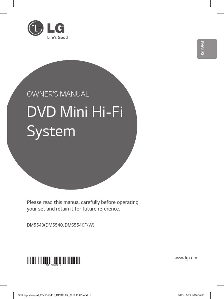 DVD Mini Hi Fi DM5540 | PDF | Loudspeaker | Compact Disc