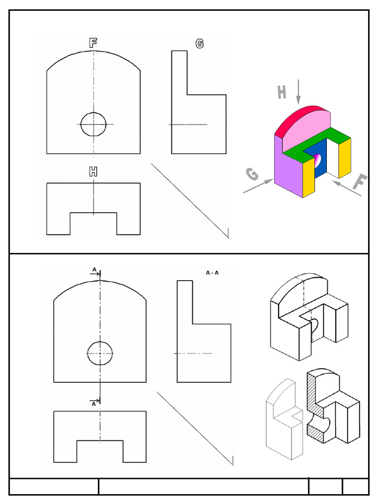 EXERCICES VUES ET COUPE SIMPLE | PDF