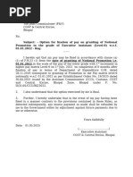 Pay Fixation Option for Promotion | PDF