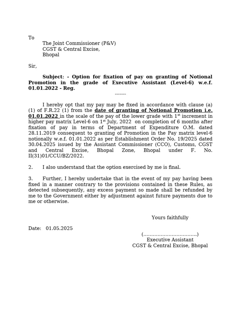 Option Form DOP | PDF