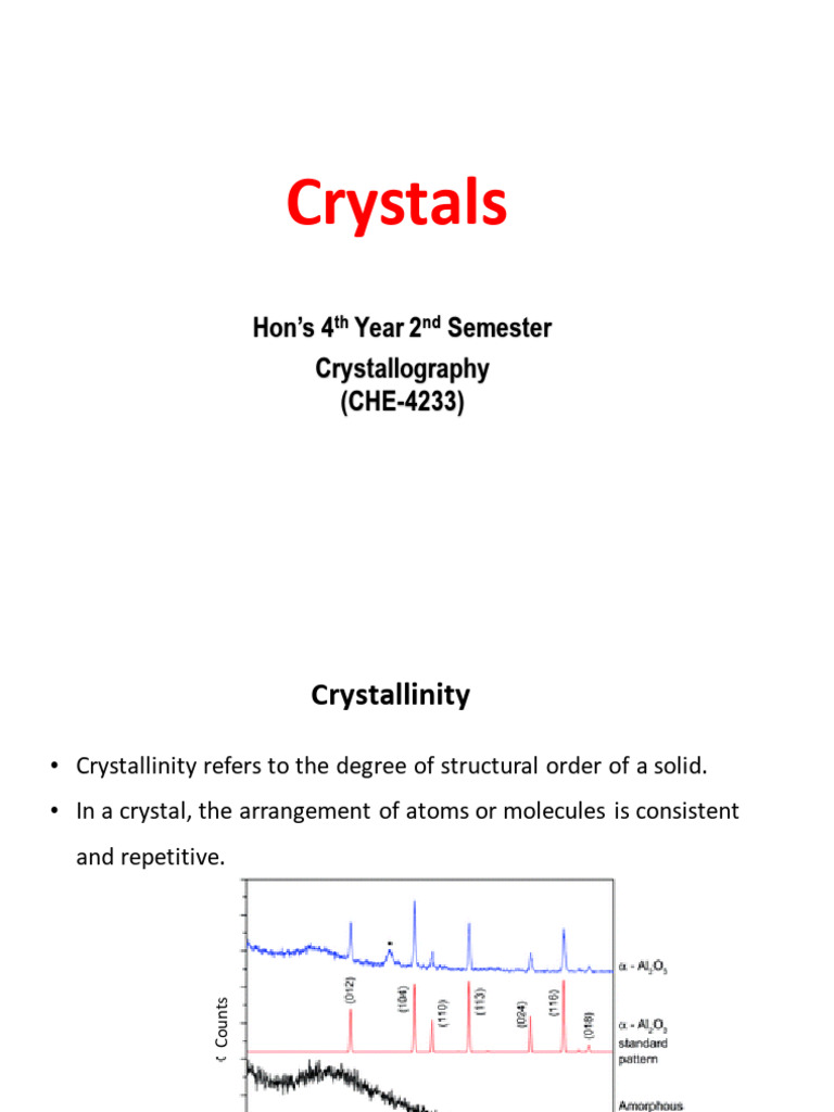 Crystals | PDF