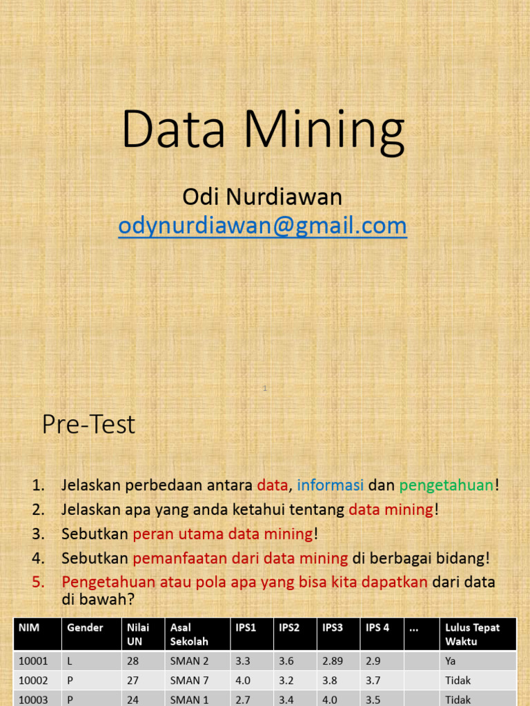 Materi Pertemuan 2 Data Mining | PDF