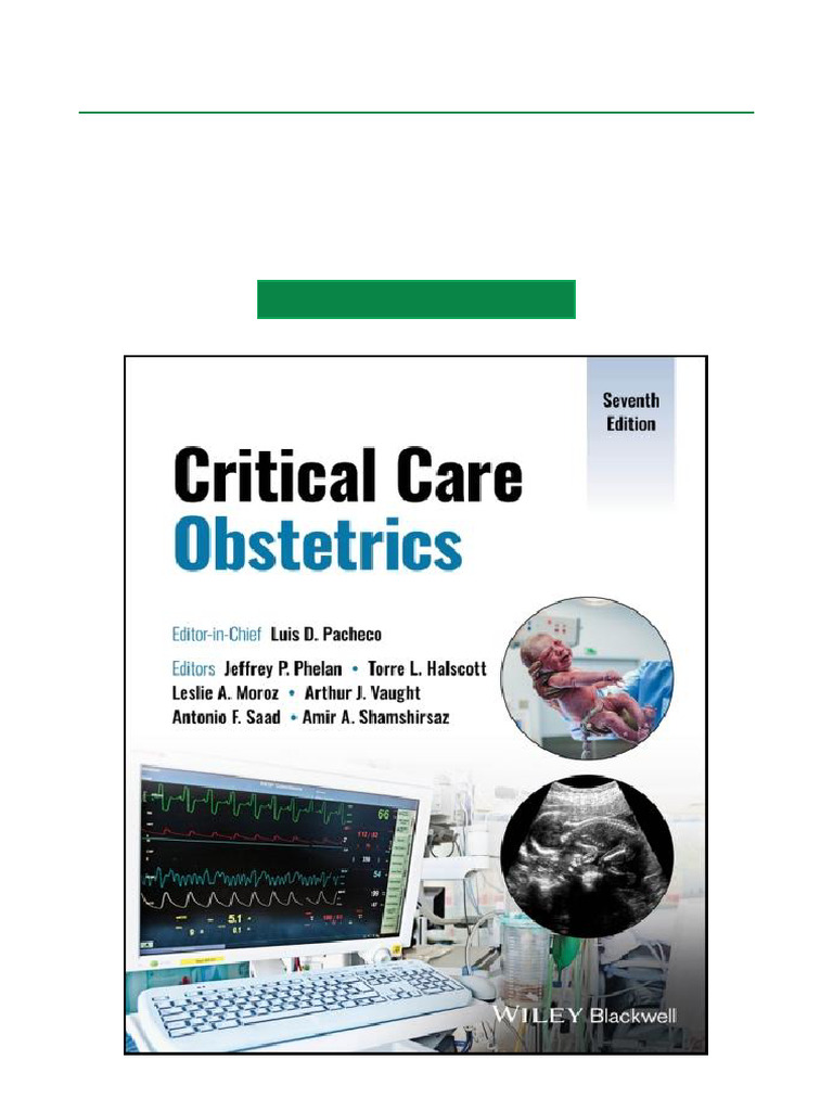 Critical Care Obstetrics 7th Edition All Chapters Included | PDF | Shock (Circulatory) | Gynaecology
