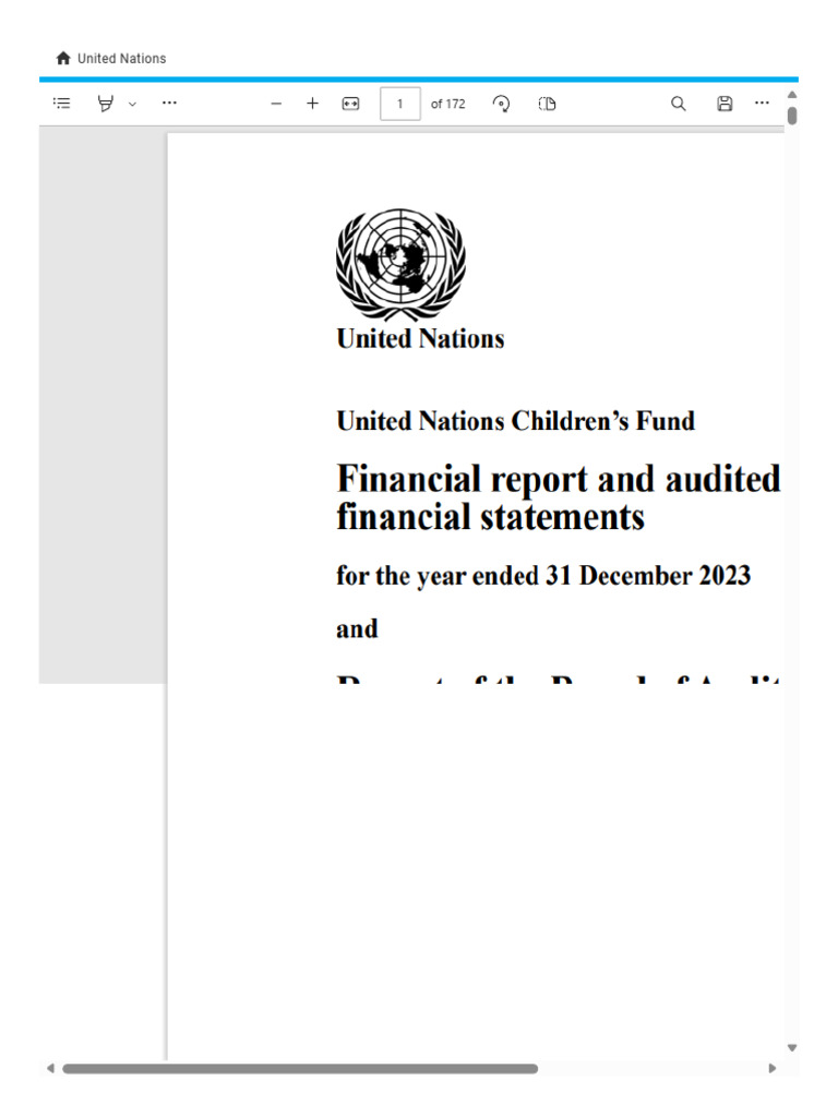 UNICEF Audit Report Ended 2023 | PDF
