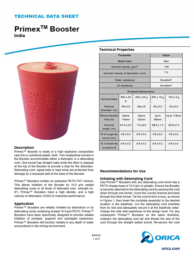 Primex™ Booster Assembly Overview | PDF