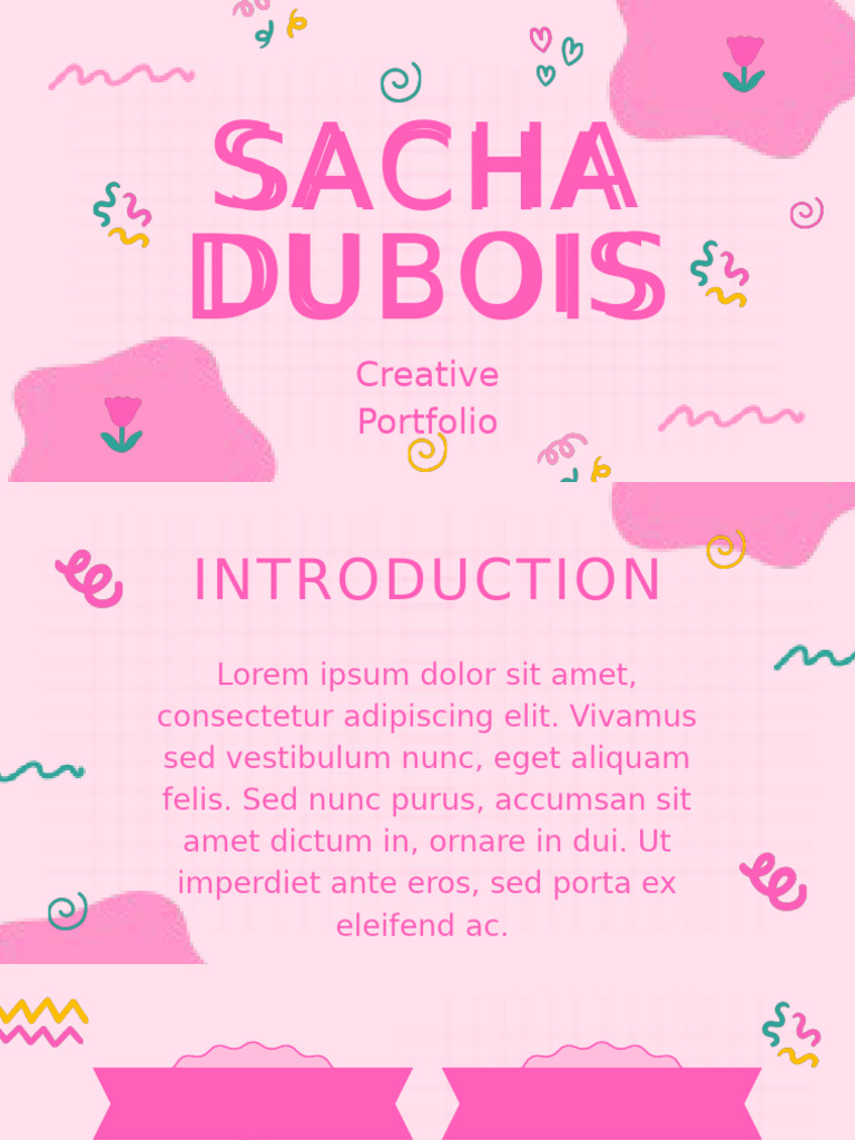 Pink Cute Aesthetic Creative Portfolio Presentation | PDF