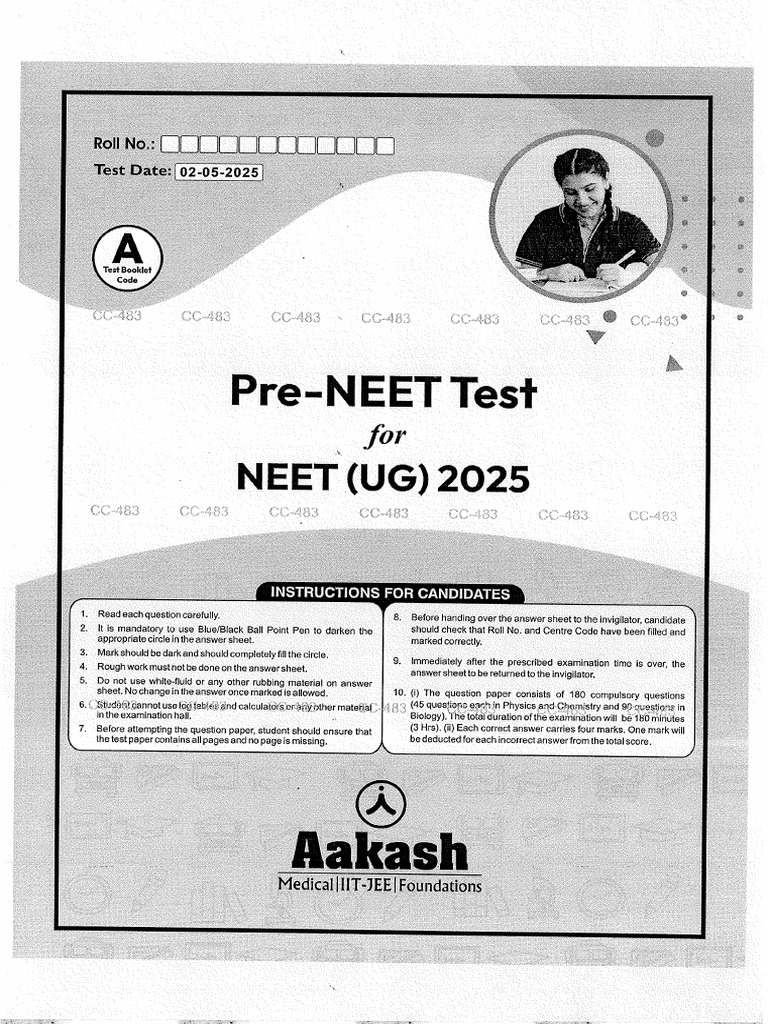 Pre-Neet Neet Ug 2025 - 02.05.2024 | PDF