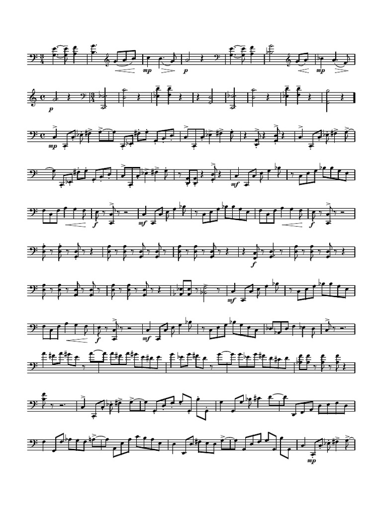 Roman Haas Viola & Cello Duo - Cello Finale | PDF