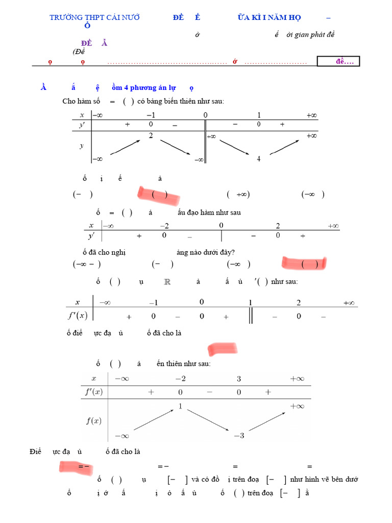 ĐỀ MẪU KTGK 1docx | PDF