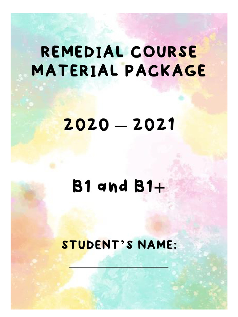 b1 & b1+ Tailored Material Package | PDF | Working Time
