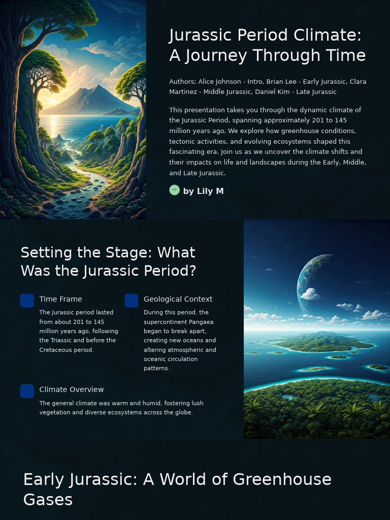 Jurassic Period Climate A Journey Through Time | PDF | Climate | Oceans