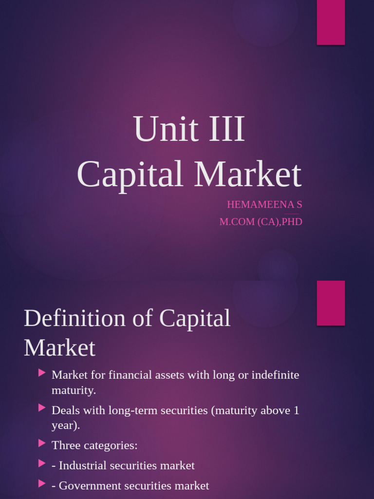 Overview of Capital Markets in India | PDF | Securities (Finance) | Stocks
