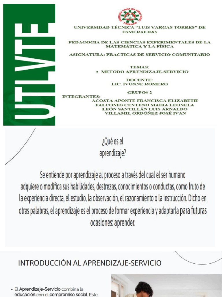 Metodo Aprendizaje Servicio | PDF