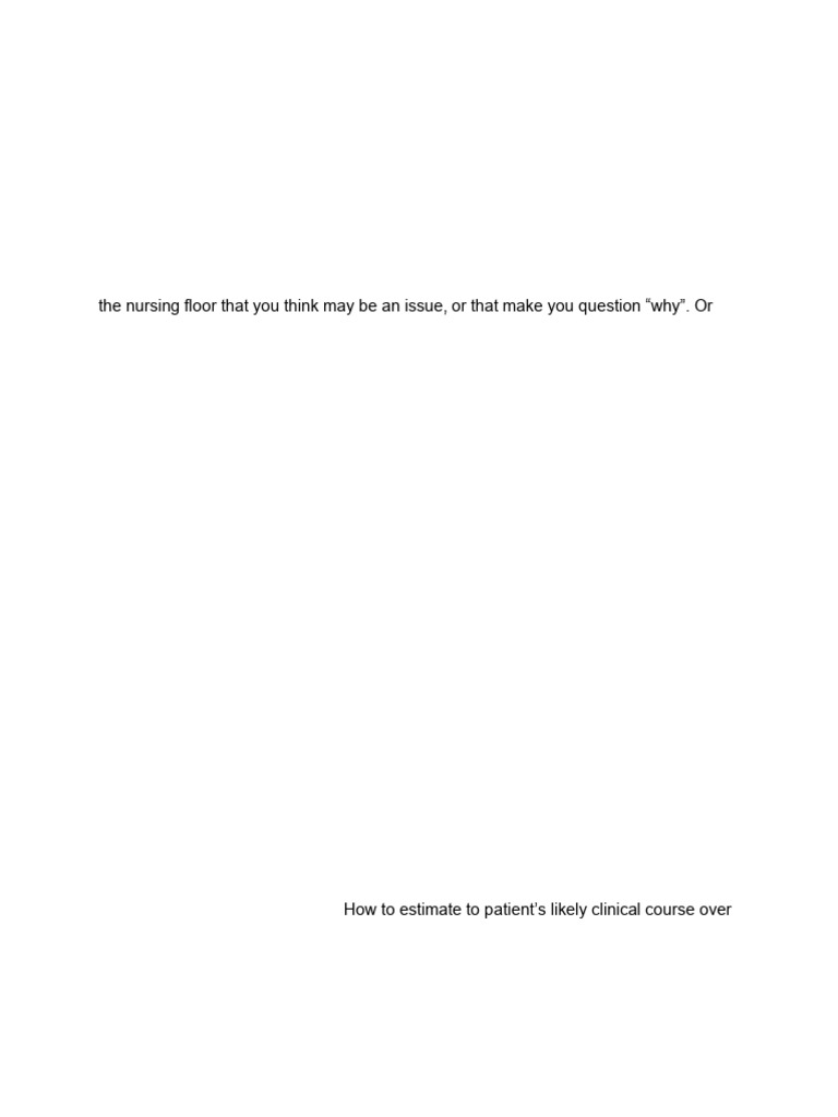 EBP Question Development Worksheet | PDF | Medical Diagnosis | Medicine