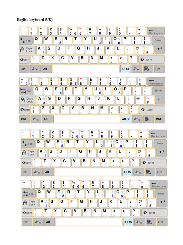 Keyboard Layout English UK | PDF