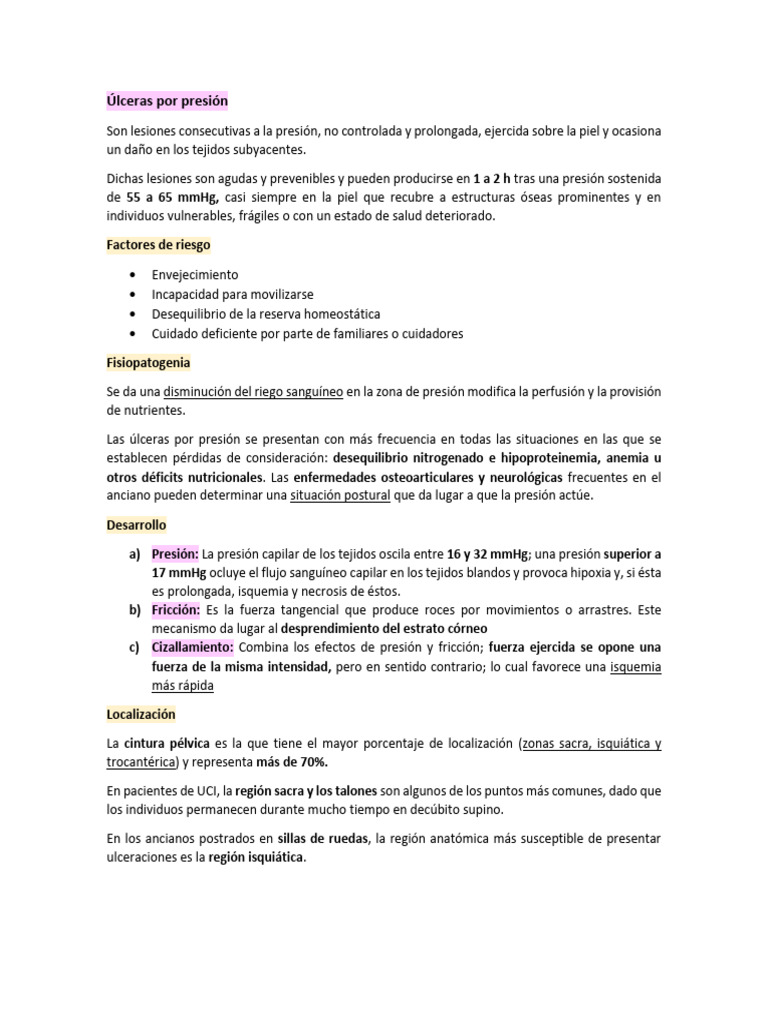 Úlceras Por Presión | PDF | Herida | Piel