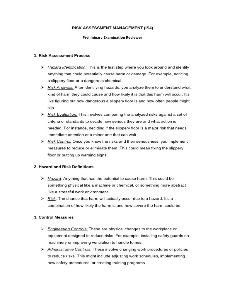 PTR Risk Assessment Management | PDF | Risk | Personal Protective Equipment