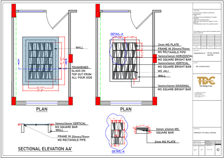 Terrace OTS Grill Design Plan | PDF