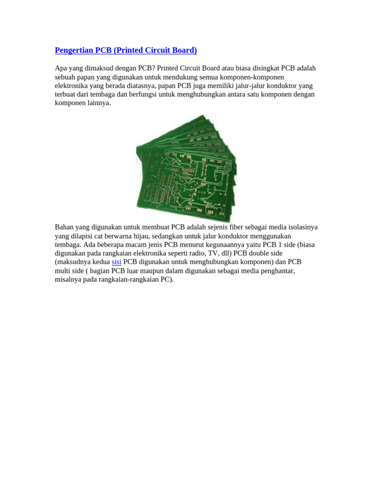 Pengertian PCB | PDF