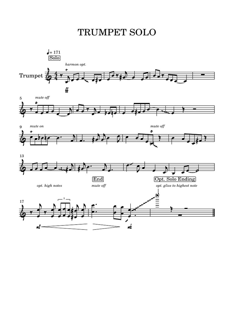 Trumpet Solo | PDF