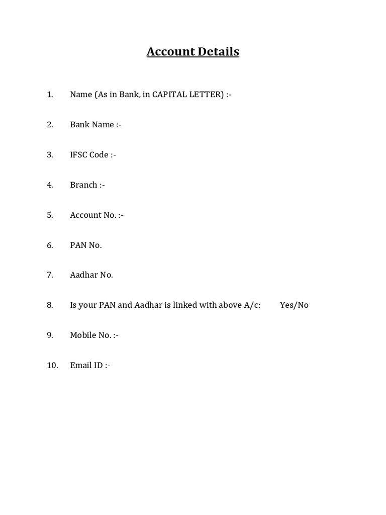 Indian Naval Academy Account Details | PDF