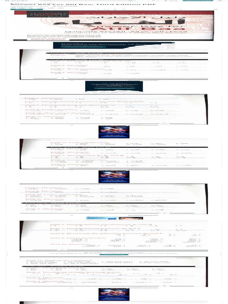 Answer Key For Alif Baa, Third Edition PDF PDF 3 | PDF | Scribd