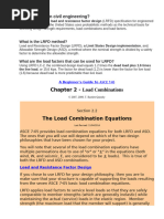 Load Combinations: Asce 7 LRFD | PDF