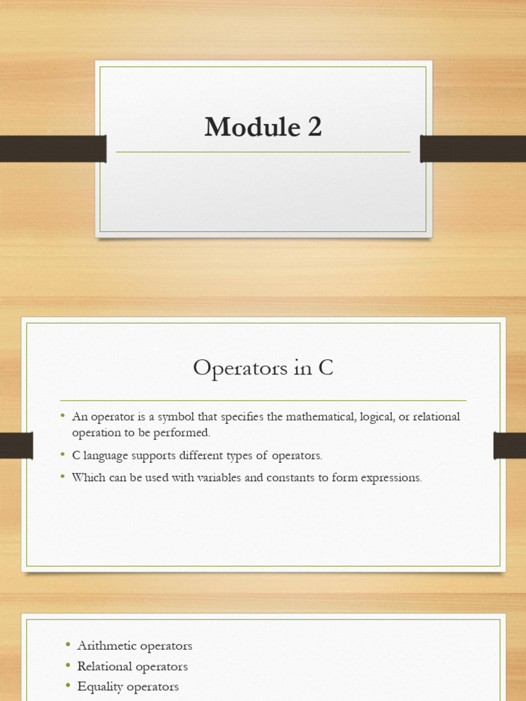 Module 2 | PDF | Control Flow | Multiplication