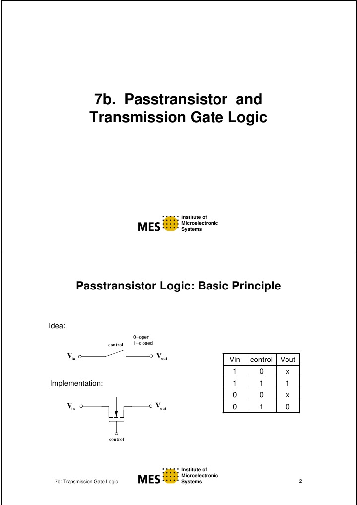 Transmission Gate | Download Free PDF | Cmos | Digital Electronics