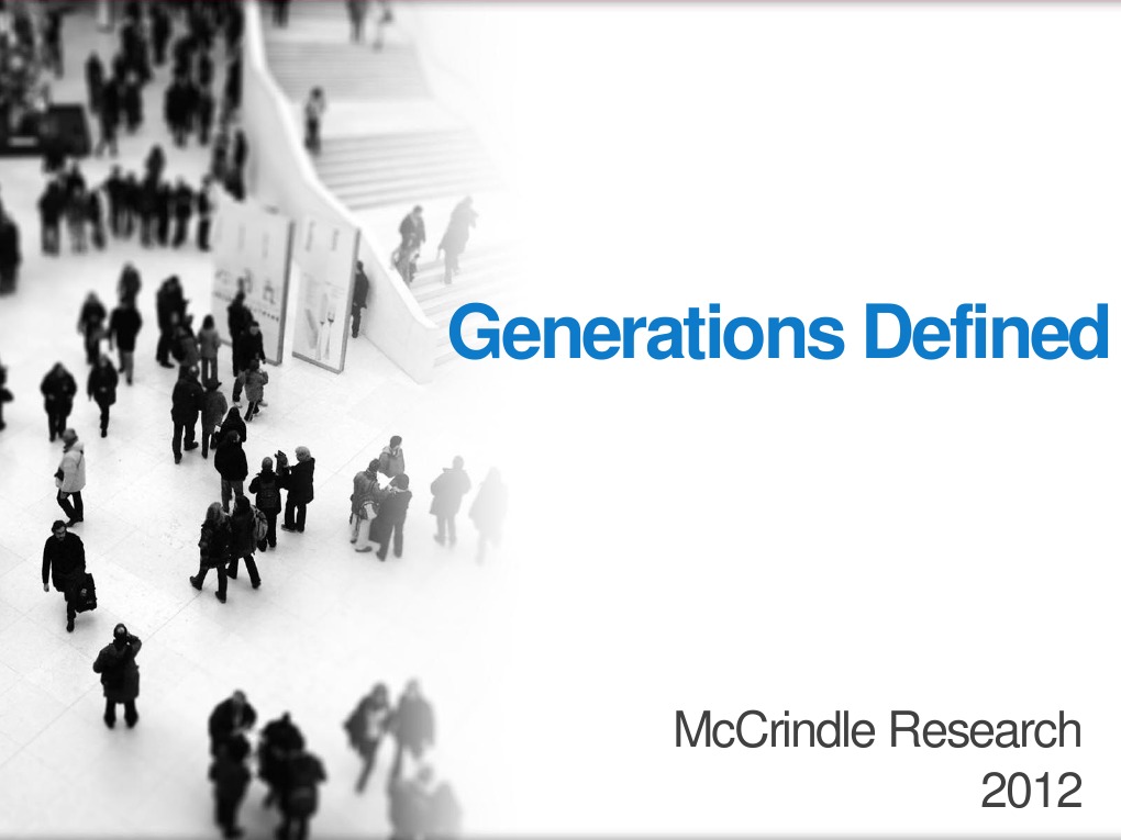 McCrindle Research Generations Defined | PDF