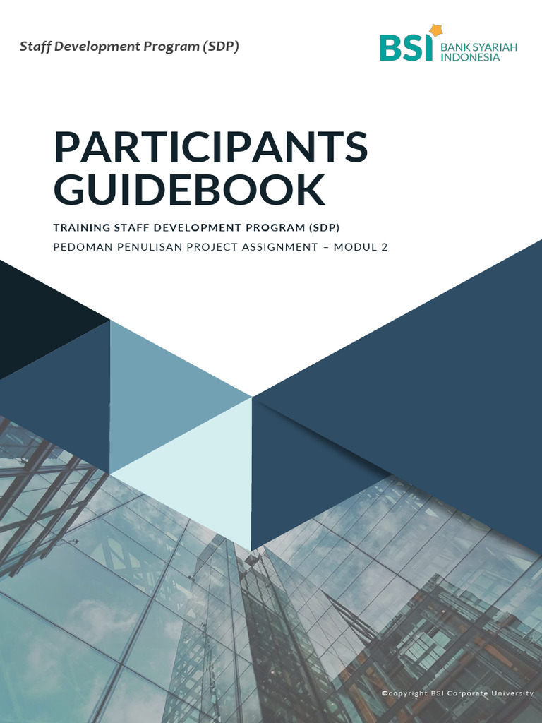 Participant Guidebook Pedoman Penulisan Laporan OJA Modul 2_Project Assignment SDP-Final 3 | PDF