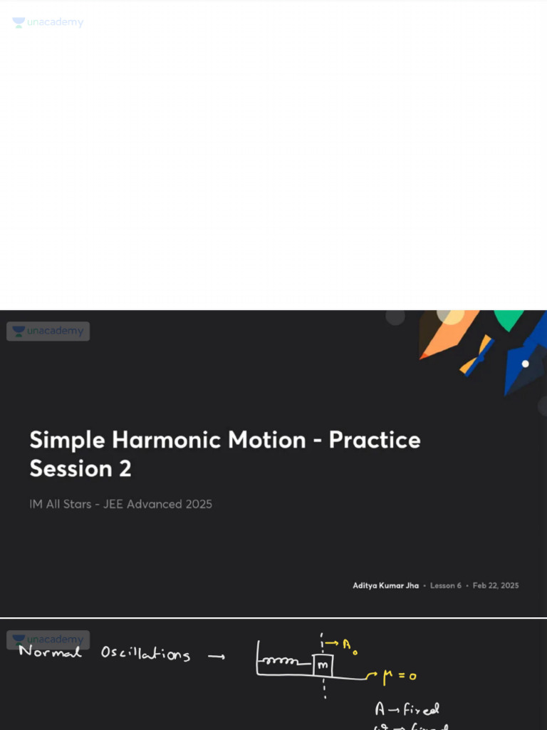 Simple Harmonic Motion Practice Session 2 With Anno | PDF
