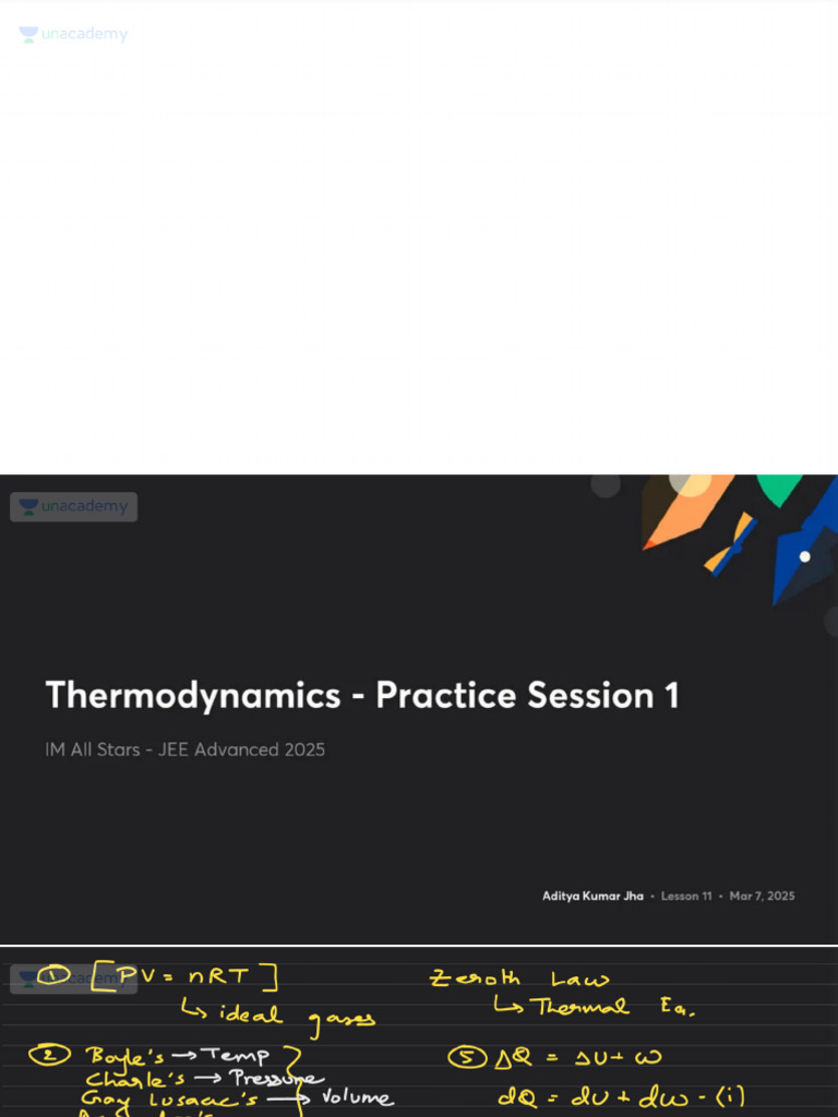 Thermodynamics Practice Session 1 With Anno | PDF