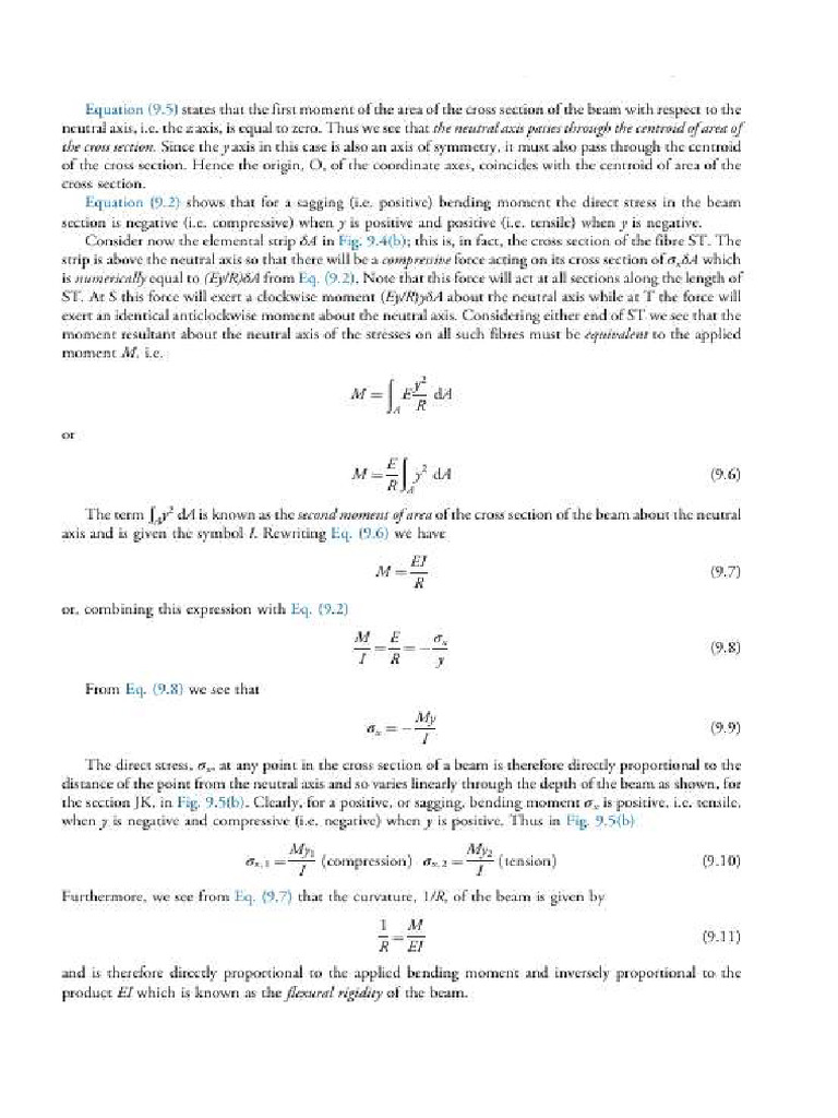 Unsymmetrical Bending | PDF