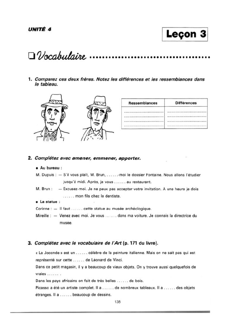 Exercices - Leçon 3 | PDF