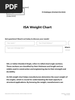 Weight Chart of ISMC, ISMB, ISJB, ISLB, ISWB and ISA | PDF