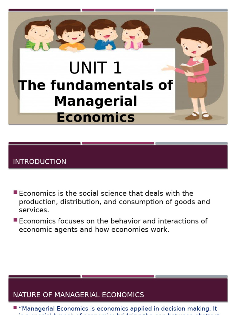 Managerial Economics - Introduction | PDF | Demand | Economics
