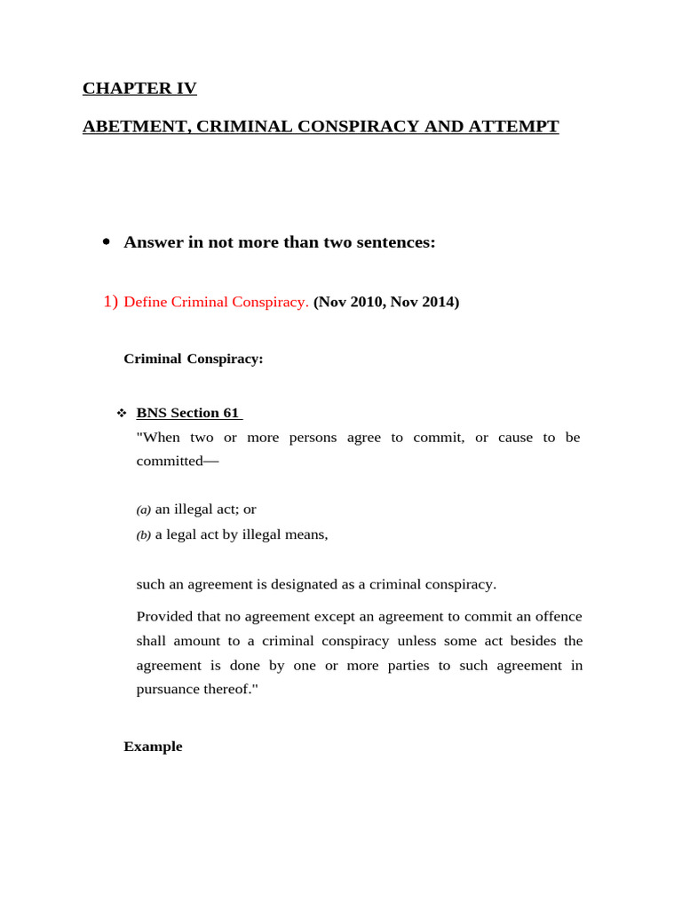 Abetment and Criminal Conspiracy Explained | PDF | Aiding And Abetting ...