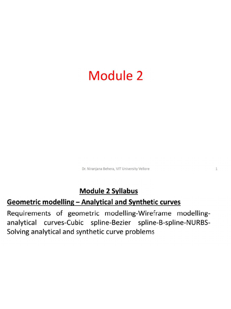 CAD-FEA_Module 2 (1) | PDF