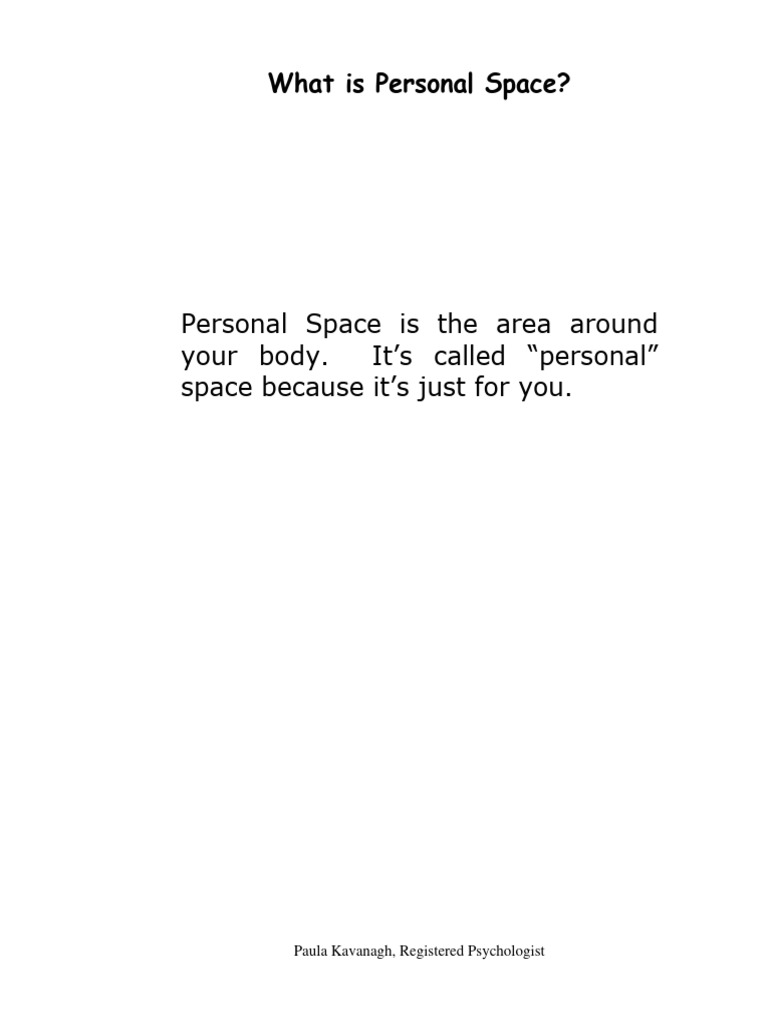 SOCIAL STORY - Personal Space 3 Tile Rule | PDF