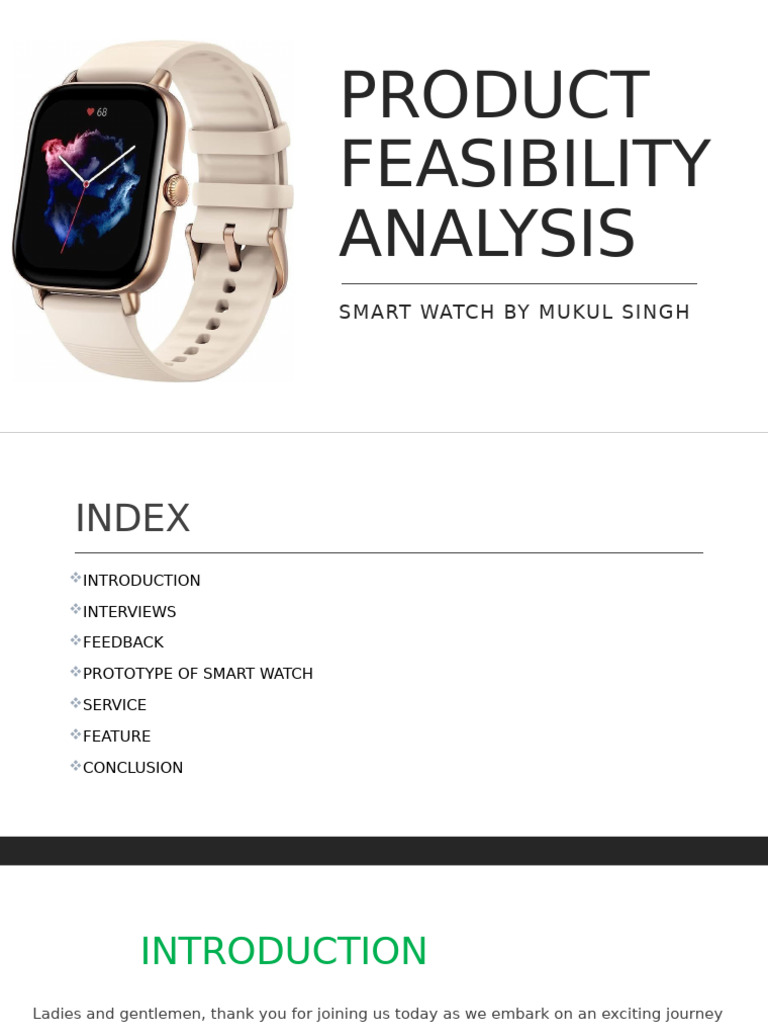 Product Feasibility | PDF | Smartwatch | Computing