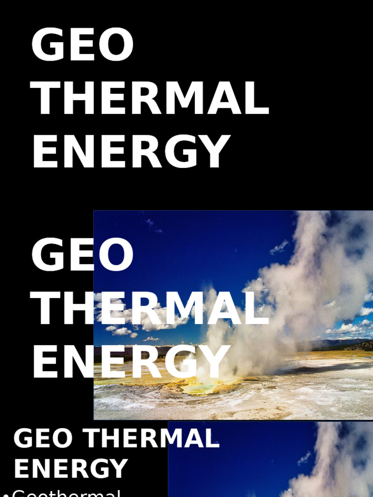 GEO Thermal PPT Final | PDF | Geothermal Energy | Power Station